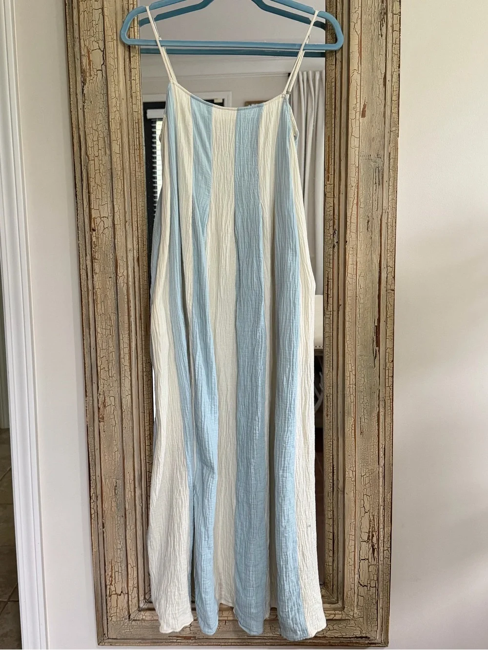 By Together | Dresses | Light Blue And White Striped Maxi Dress | Poshmark